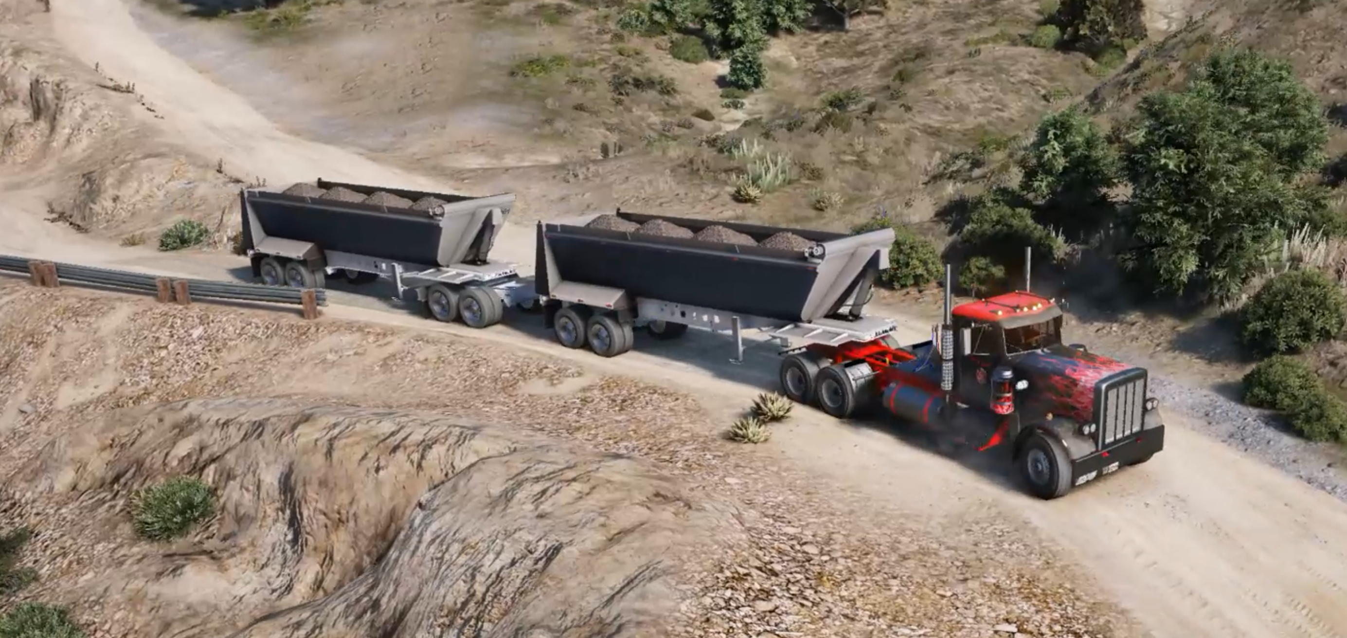 Peterbilt 359 with Dump Trailer | Kickapoo Kustoms